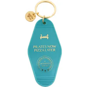 JOLLITY & CO Vintage Motel Keychain - Pilates Now Pizza Later