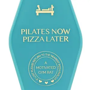 JOLLITY & CO Vintage Motel Keychain - Pilates Now Pizza Later
