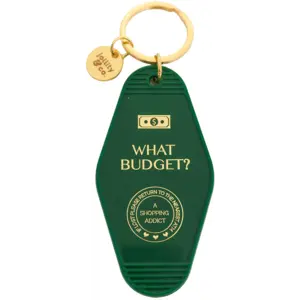 JOLLITY & CO Vintage Motel Keychain - What Budget