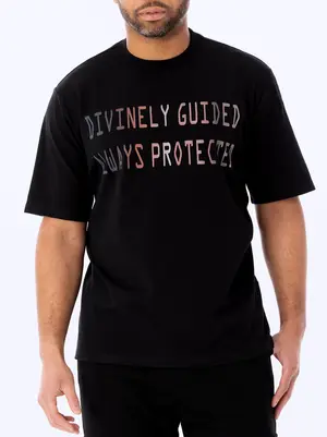 DAI MODA Always Protected Crew Neck T-shirt - Black