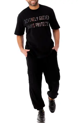 DAI MODA Always Protected Crew Neck T-shirt - Black