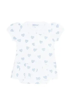 NELLAPIMA Heart Print Bodysuit Dress - Blue