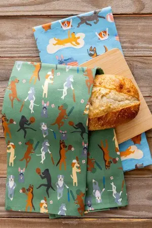 PUPPINGTON Dog Kitchen Towelsfastballs & Floaties