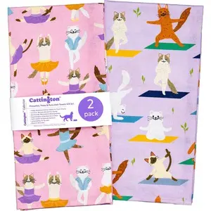 CATTINGTON Cat Kitchen Towelspirouettes, Poses - Pirouettes/ Poses/ And Purrs