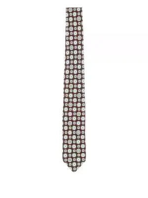 BARBA NAPOLI Silk Tie - Brown