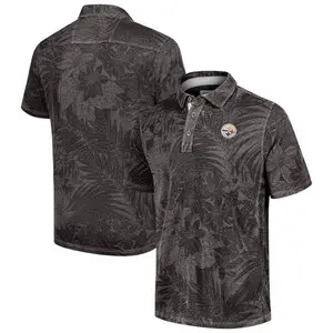 Tommy Bahama Pittsburgh Steelers Sport Santiago Paradise Polo - Black