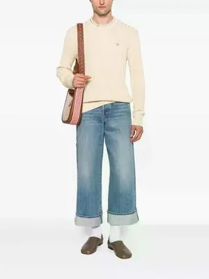 Valentino Garavani Vlogo Cable-knit Sweater