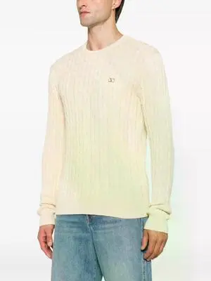Valentino Garavani Vlogo Cable-knit Sweater