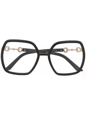 Gucci Oversize-frame Horsebit-detail Glasses