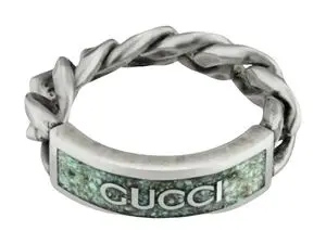 Gucci Enamel Ring - Tiffany/black