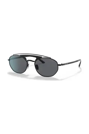 Giorgio Armani Oval Sunglasses - Black