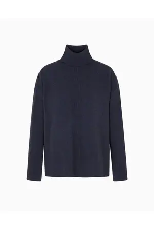 Emporio Armani Rollneck Yak Wool Blend Jumper