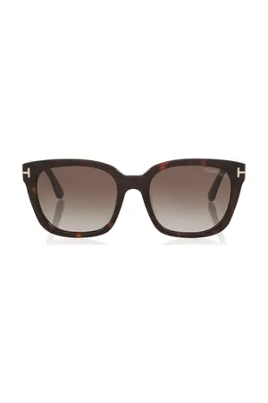TOM FORD Haylay Square Sunglasses - Red