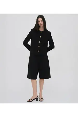 Rosetta Getty Tailored Crewneck Jacket - Black