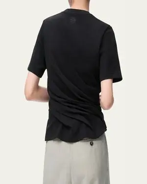 Loewe Short-sleeve Draped Twisted T-shirt
