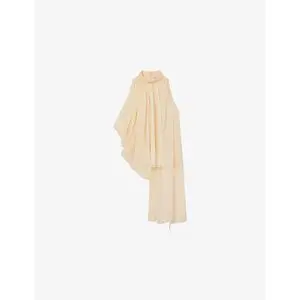 REISS High-neck Sleeveless Chiffon Top