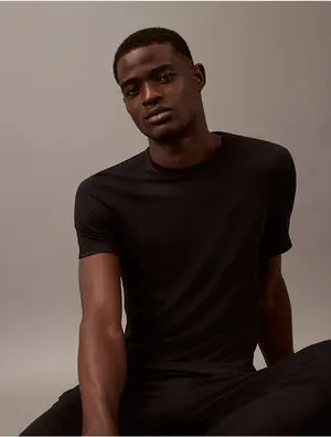 Calvin Klein Ultra Soft Modal Crewneck Sleep T-shirt - Black