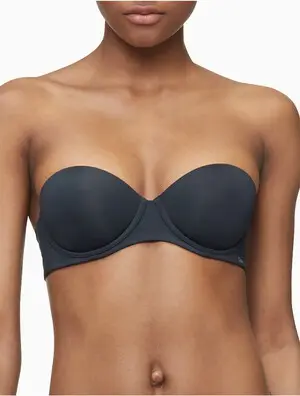 Calvin Klein Strapless Push-up Bra - Black