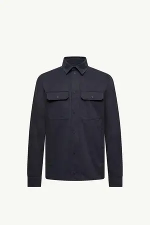 Moncler Cotton Gabardine Long Sleeve Shirt