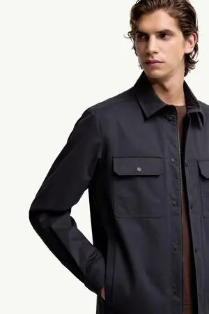 Moncler Cotton Gabardine Long Sleeve Shirt