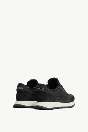 Moncler Pacey2 Suede & Nubuck Sneakers - Black