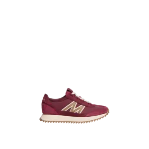 Moncler Pacey2 Suede & Nubuck Sneakers Red