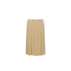 Moncler Pleated Midi Skirt - Beige
