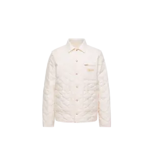 Moncler Kastos Diamond-Quilted Shirt Jacket White