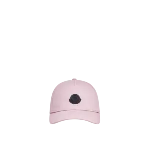Moncler Cotton Gabardine Baseball Cap - Pink
