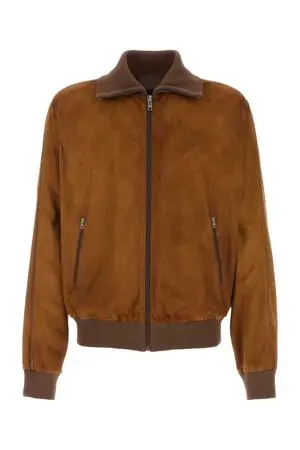 Prada Leather Jacket - Brown