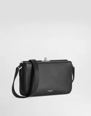 Dolce & Gabbana Marlene Alpine Calfskin Crossbody Bag - Black