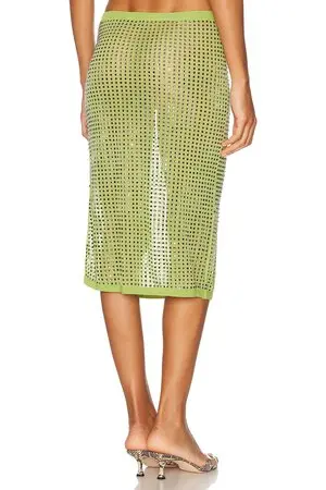 Christopher Esber Cirrus Straight Skirt - Fern