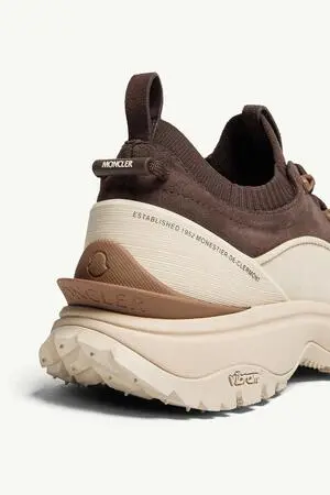Moncler Trailgrip Lite 3 Nubuck & Suede Trainers - Brown