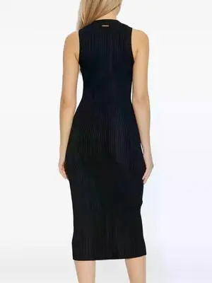 Michael Kors V-neck Ribbed Dress
