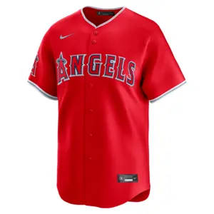 Nike Los Angeles Angels Dri-fit Adv Mlb Limited Jersey - Red