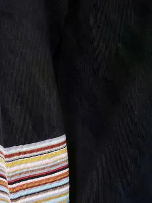 Paul Smith Striped-cuff Cardigan - Black