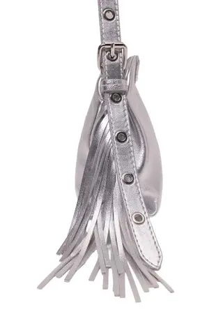 Maje Miss M Micro Bag - Silver
