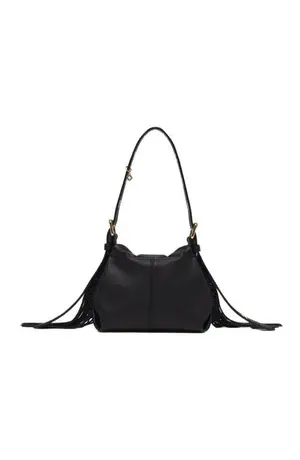 Maje Miss M Micro Leather Bag - Black