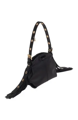 Maje Miss M Micro Leather Bag - Black