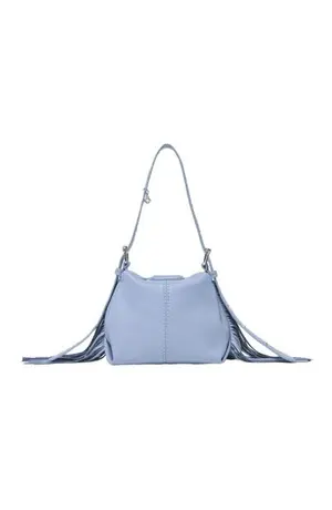 Maje Miss M Micro Leather Bag - Blue Sky
