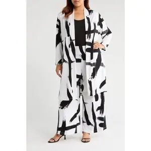 Vikki Vi Print Duster - Zen