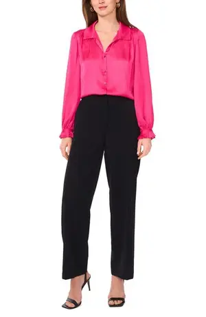 Vince Camuto Plissé Button-up Shirt