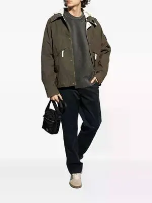 Stone Island Logo-patch Knit Sweater - Grey