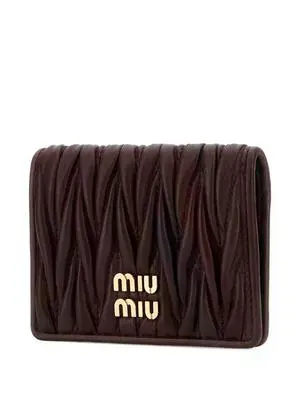 Miu Miu Matelassé Nappa Leather Card Holder