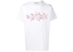 Givenchy Schematics Logo Print T-shirt