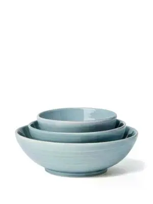 Brunello Cucinelli Logo-embossed Bowl Set - Blue