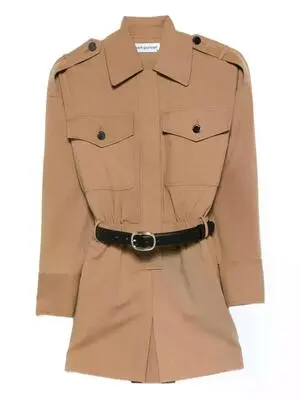 SELF-PORTRAIT Belted Playsuit With Pockets