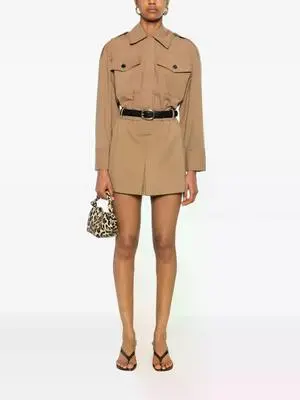 SELF-PORTRAIT Belted Playsuit With Pockets