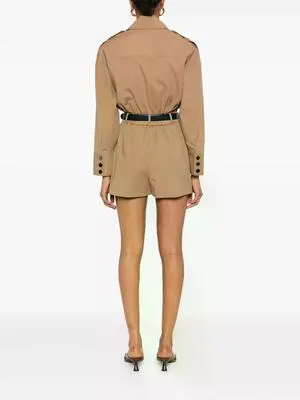 SELF-PORTRAIT Belted Playsuit With Pockets