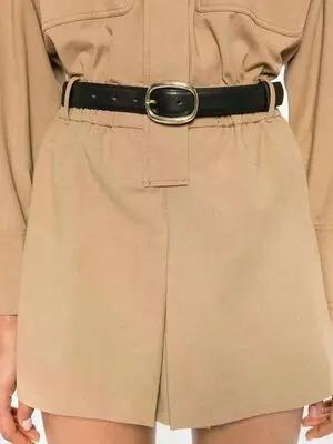 SELF-PORTRAIT Belted Playsuit With Pockets